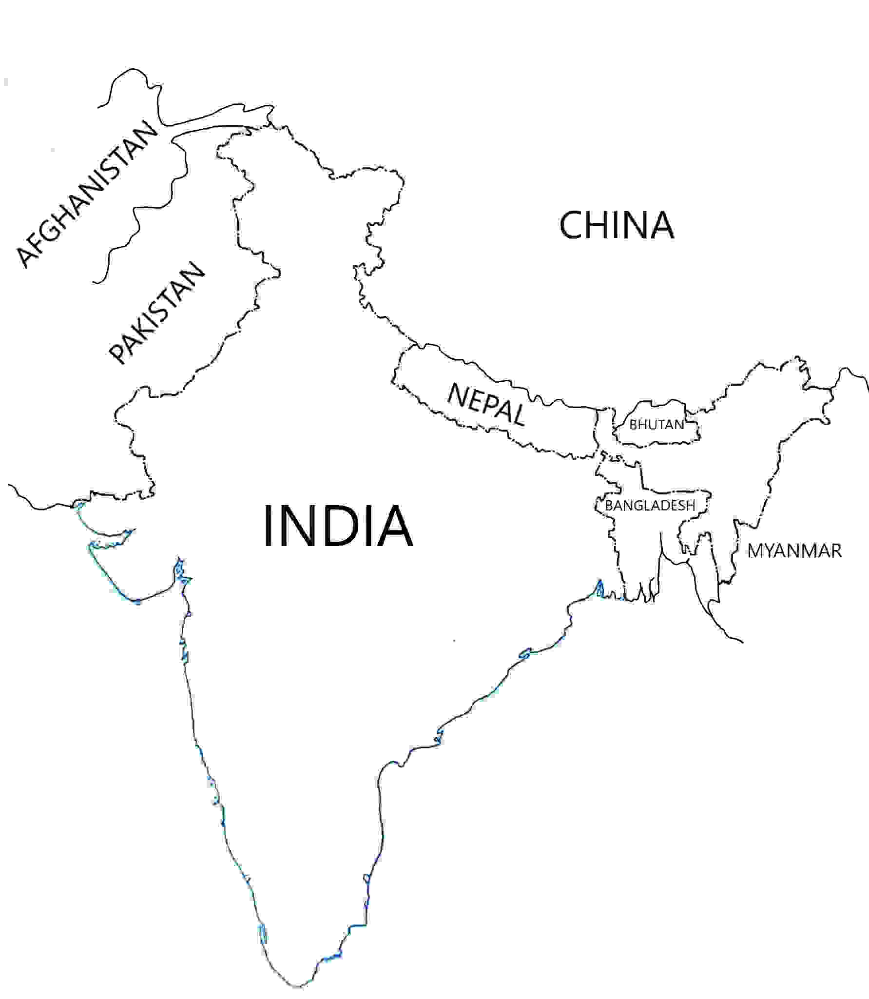India s Borders International Borders In India GEOGRAPHY HOST India s Borders International Borders In India GEOGRAPHY HOST