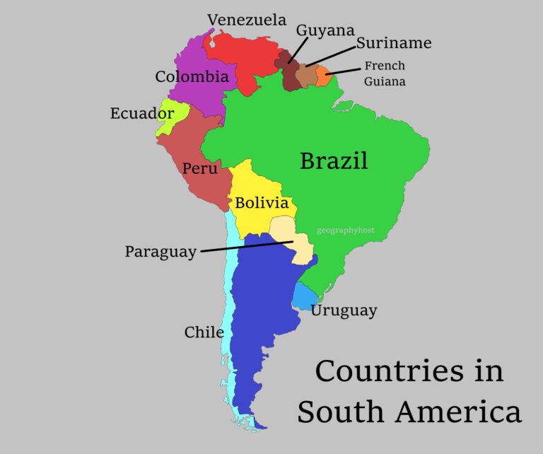 Countries in South America - all useful information - GEOGRAPHY HOST
