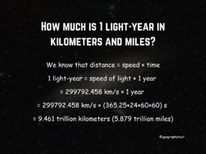 What is a light-year? 1 light-year in kilometers and miles? - GEOGRAPHY ...