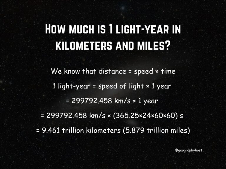 What is a light-year? 1 light-year in kilometers and miles? - GEOGRAPHY ...