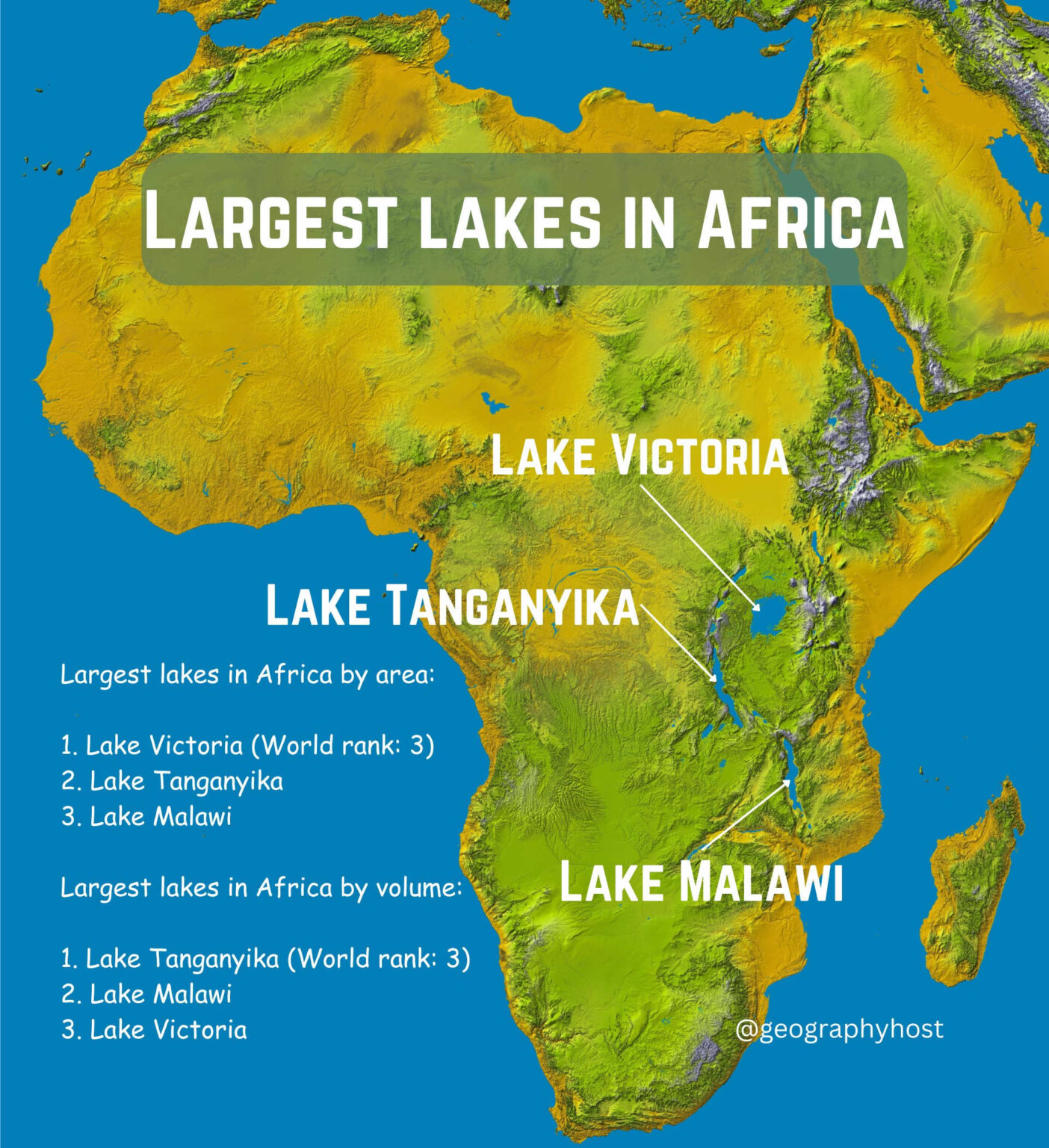 The largest lakes in Africa - GEOGRAPHY HOST
