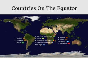 Countries through which the equator passes - GEOGRAPHY HOST