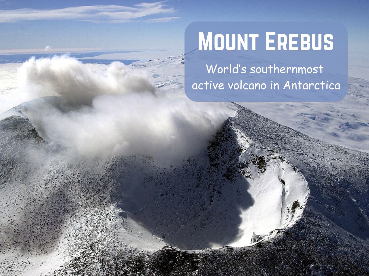 Which is the southernmost active volcano on Earth? - GEOGRAPHY HOST