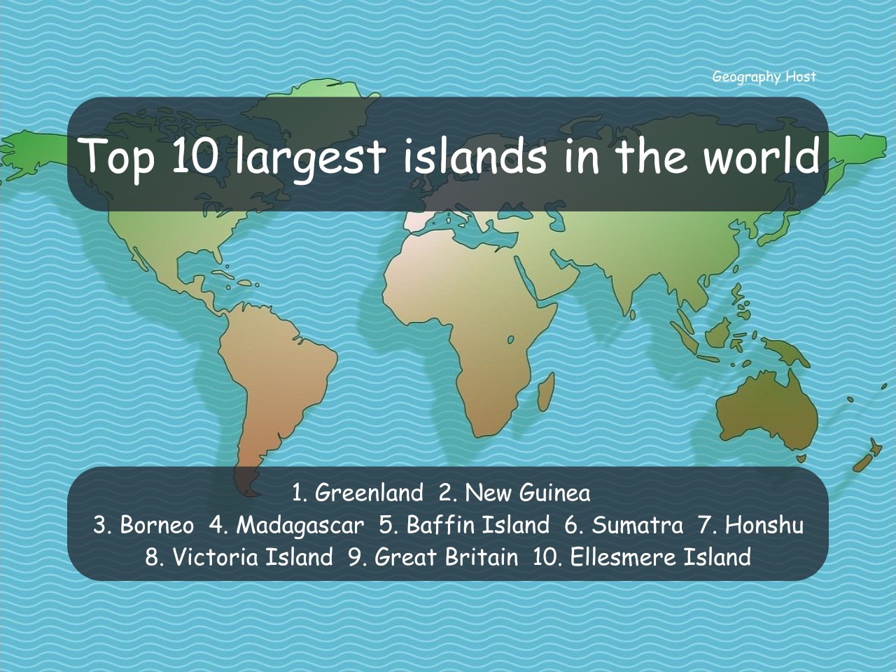 The largest islands in the world | Top 10 list - GEOGRAPHY HOST