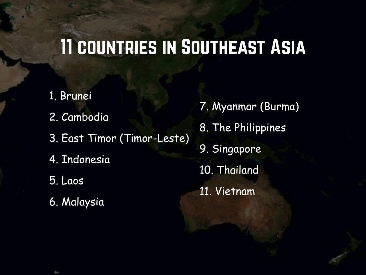 Countries in Southeast Asia | Interesting facts about Southeast Asia