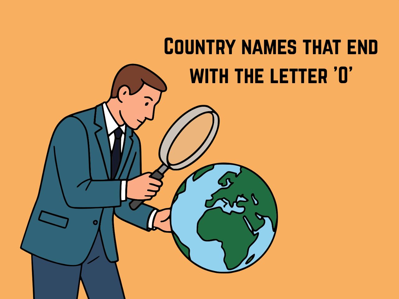 Country names that end with the letter 'O' - GEOGRAPHY HOST