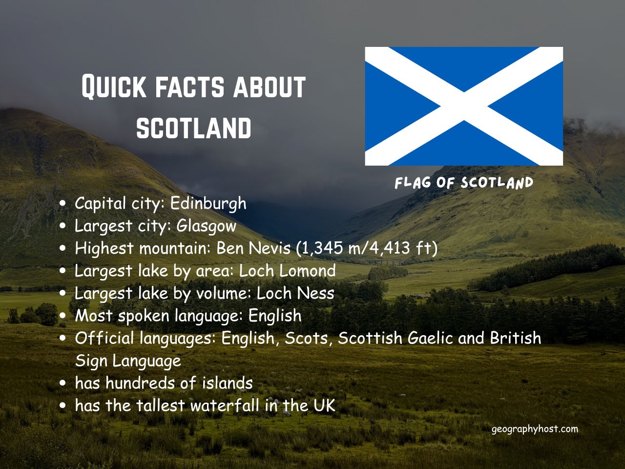 10 interesting facts about Scotland - GEOGRAPHY HOST