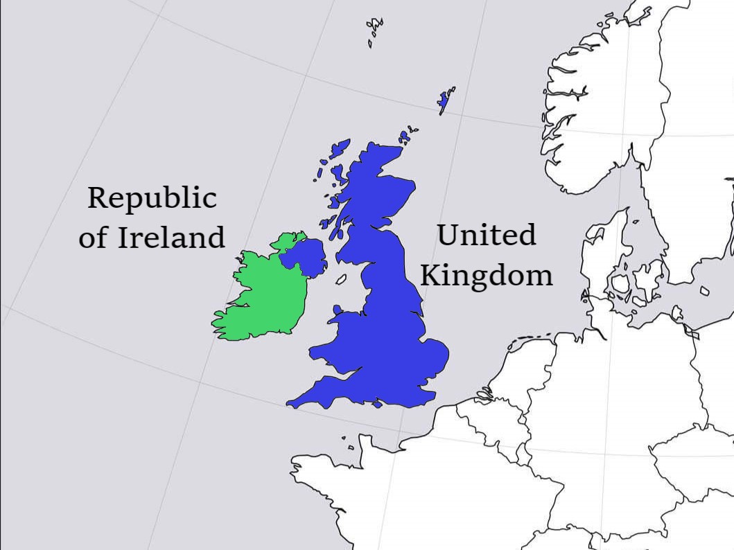 Ireland and UK - country comparison | Ireland vs UK - GEOGRAPHY HOST