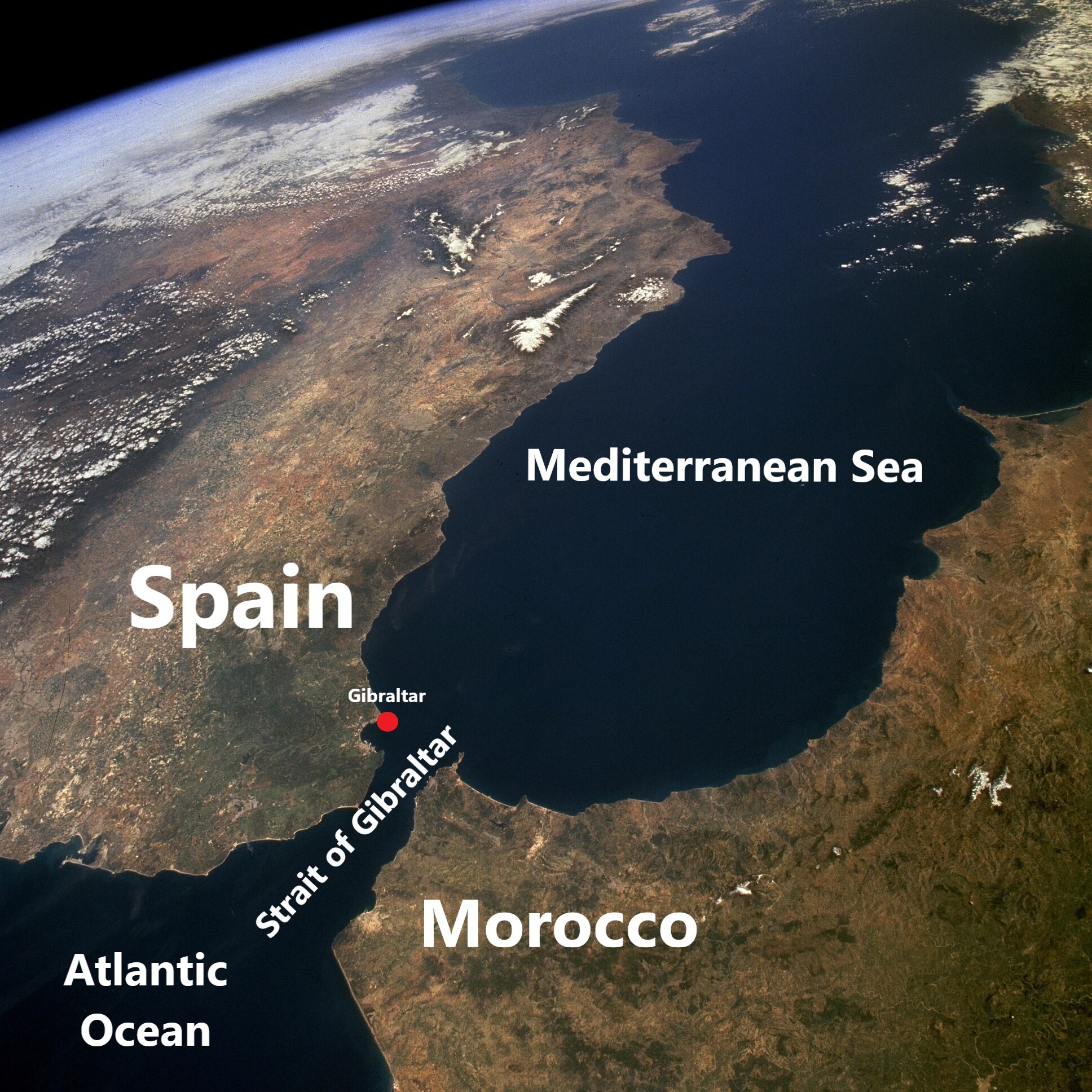 What connects the Atlantic Ocean to the Mediterranean Sea? - GEOGRAPHY HOST