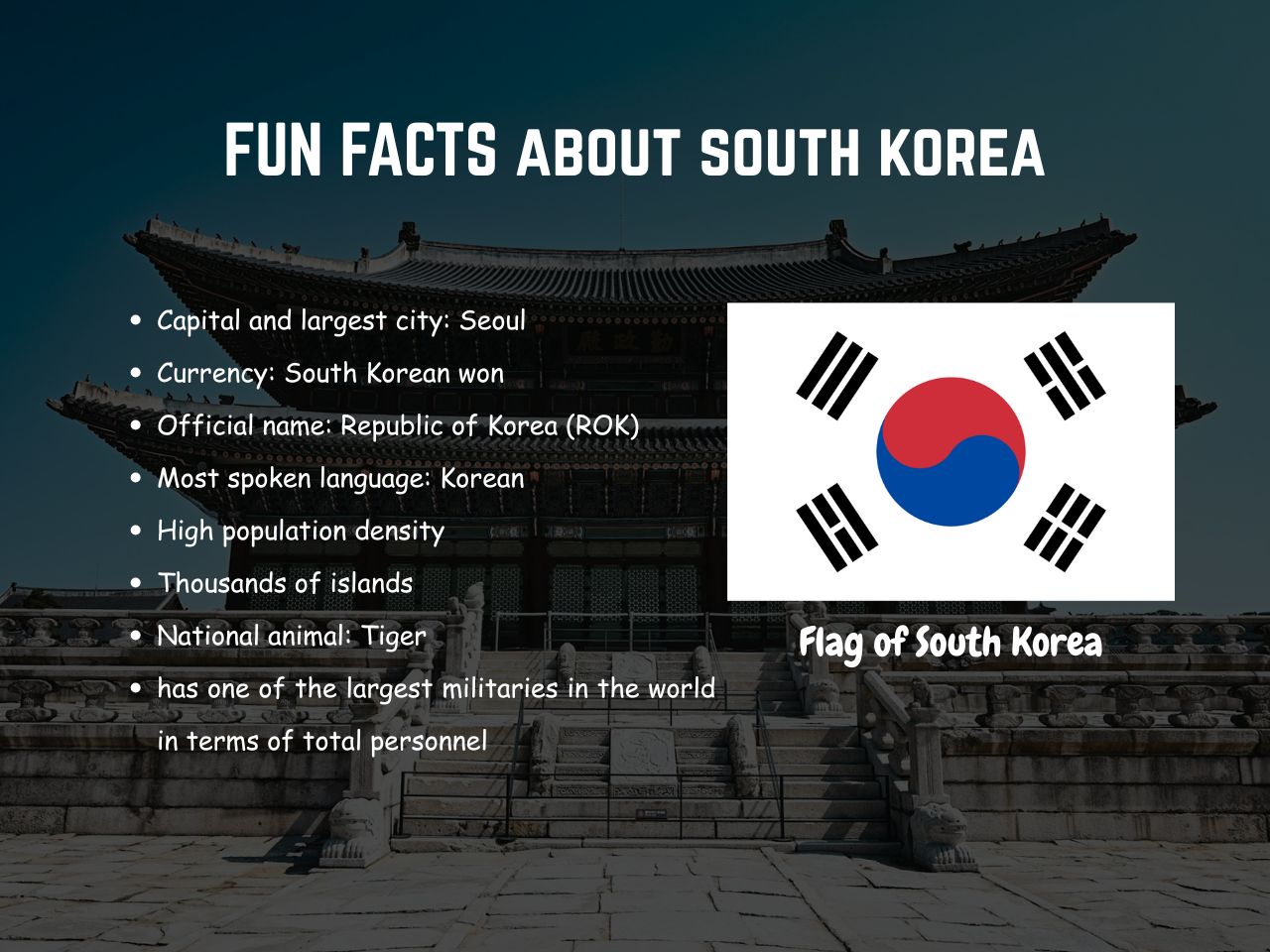 10 fun facts about South Korea, the Republic of Korea - GEOGRAPHY HOST