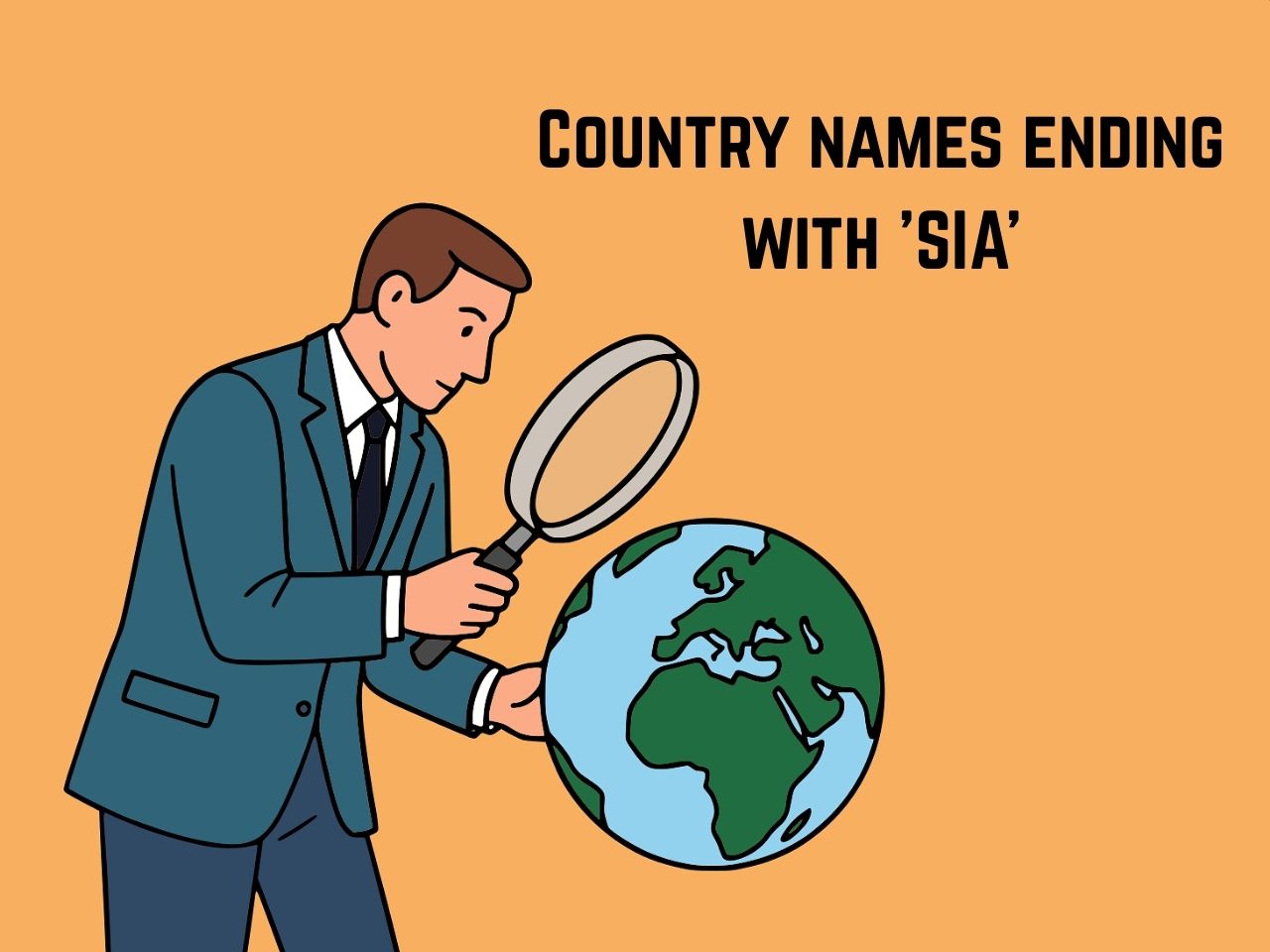 Country names ending with 'SIA' - GEOGRAPHY HOST